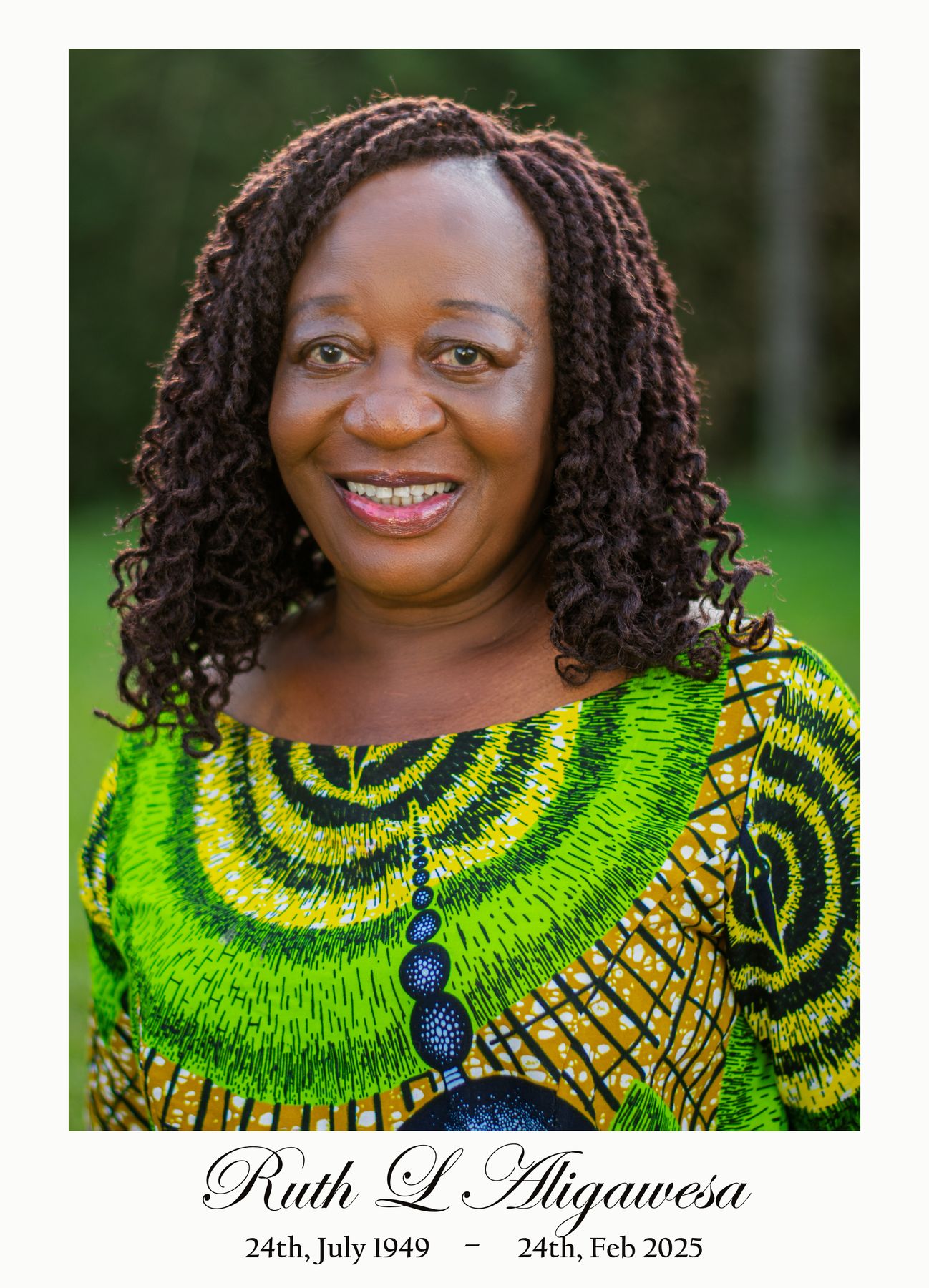 Ruth Aligawesa Obituary - Silver Spring, MD