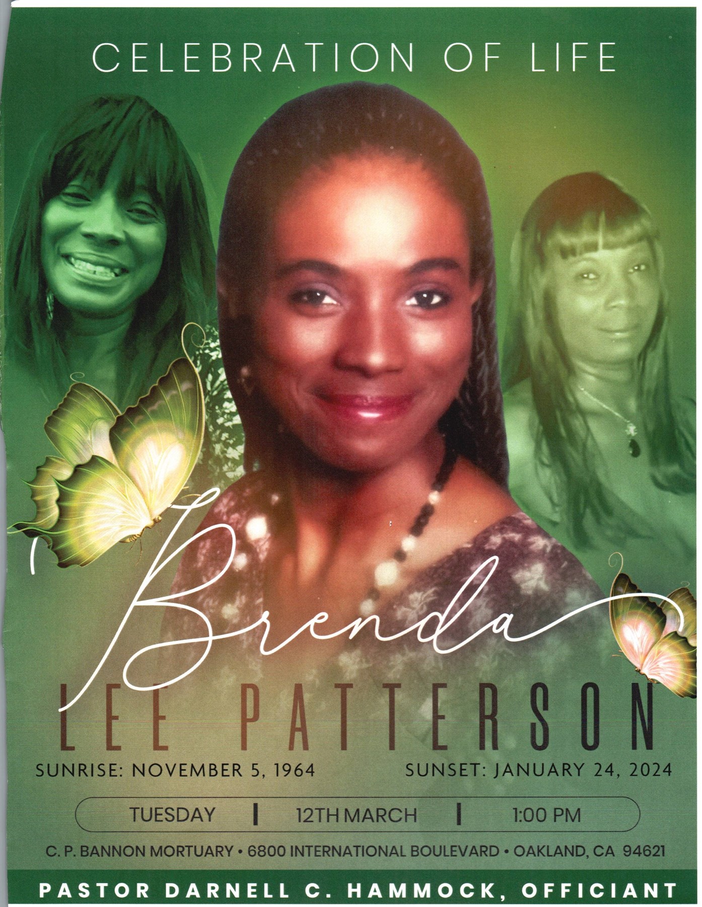 Brenda Patterson Obituary - Oakland, CA