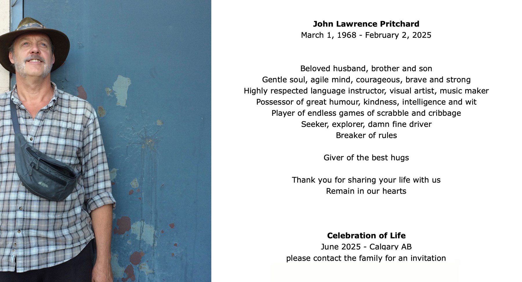 John Pritchard Obituary - Calgary, AB