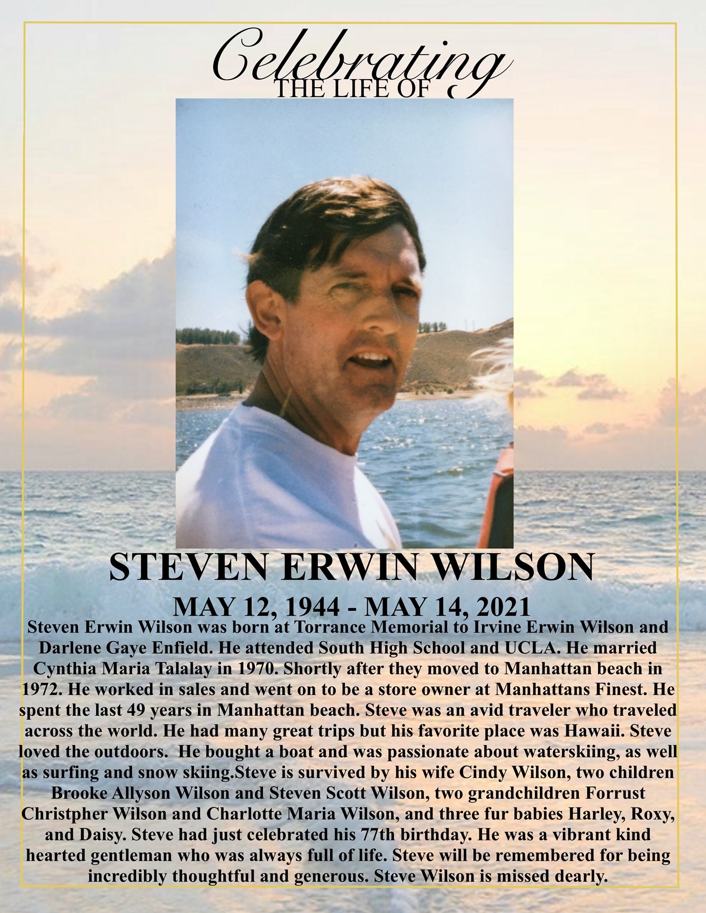 Steven Wilson Obituary - Torrance, CA