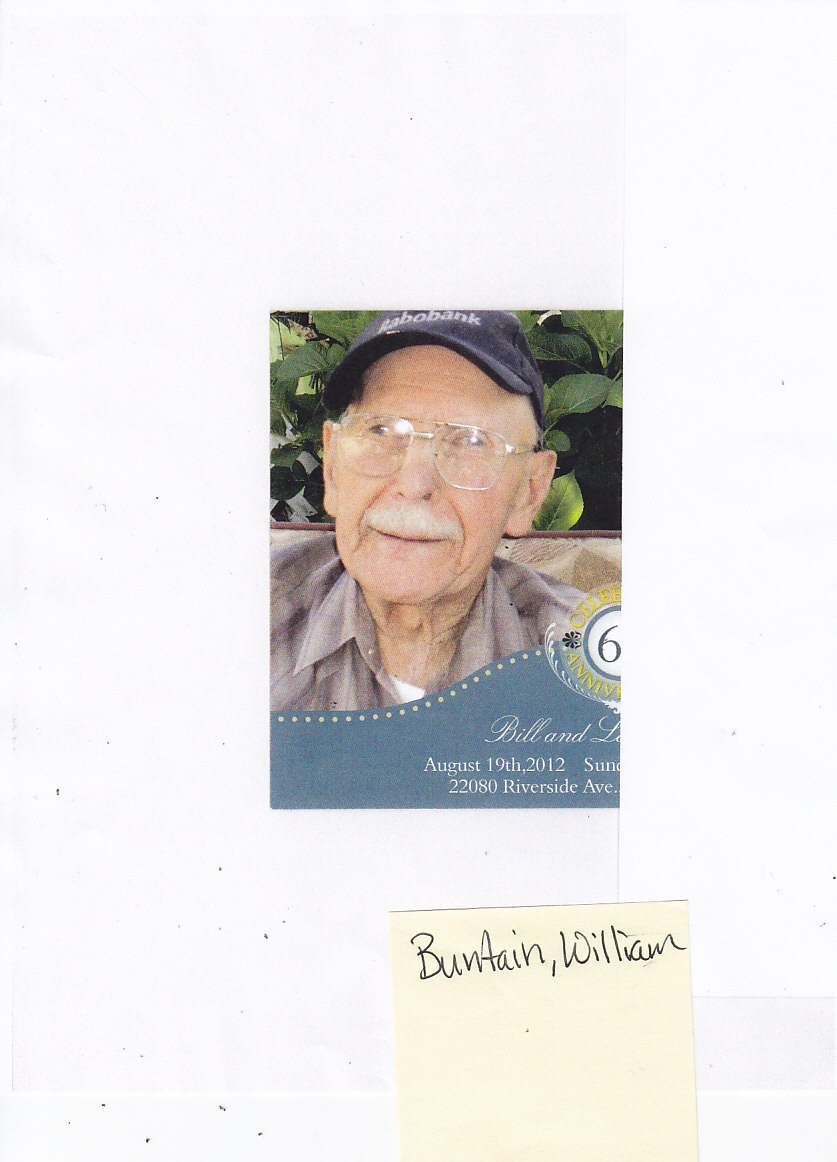 William "Bill" Cline Buntain Obituary - Red Bluff, CA