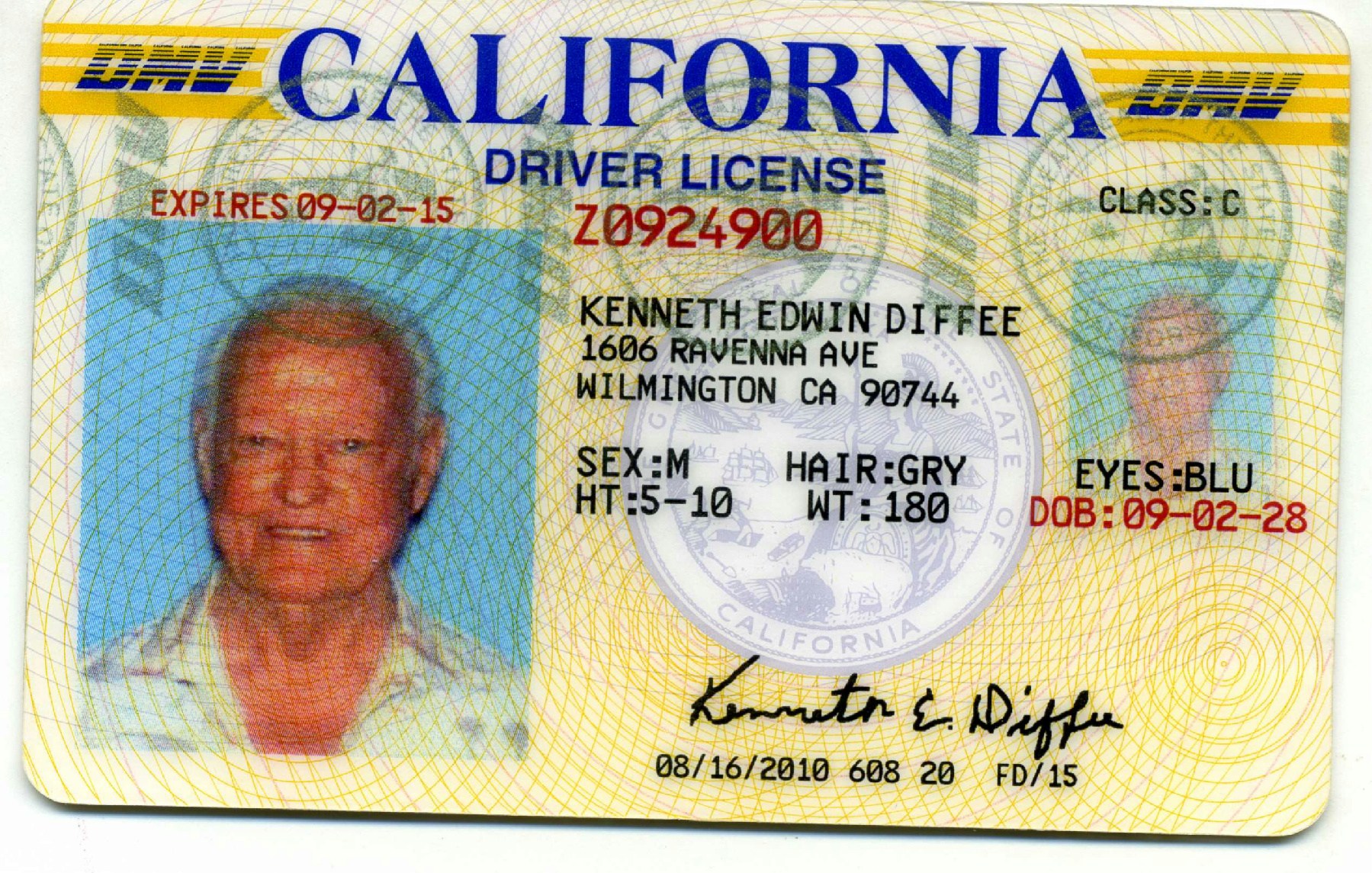 Kenneth Edwin Diffee Obituary - Wilmington, CA