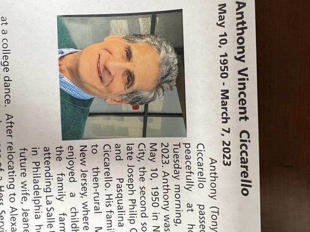 Anthony Ciccarello Obituary - Madison Heights, VA