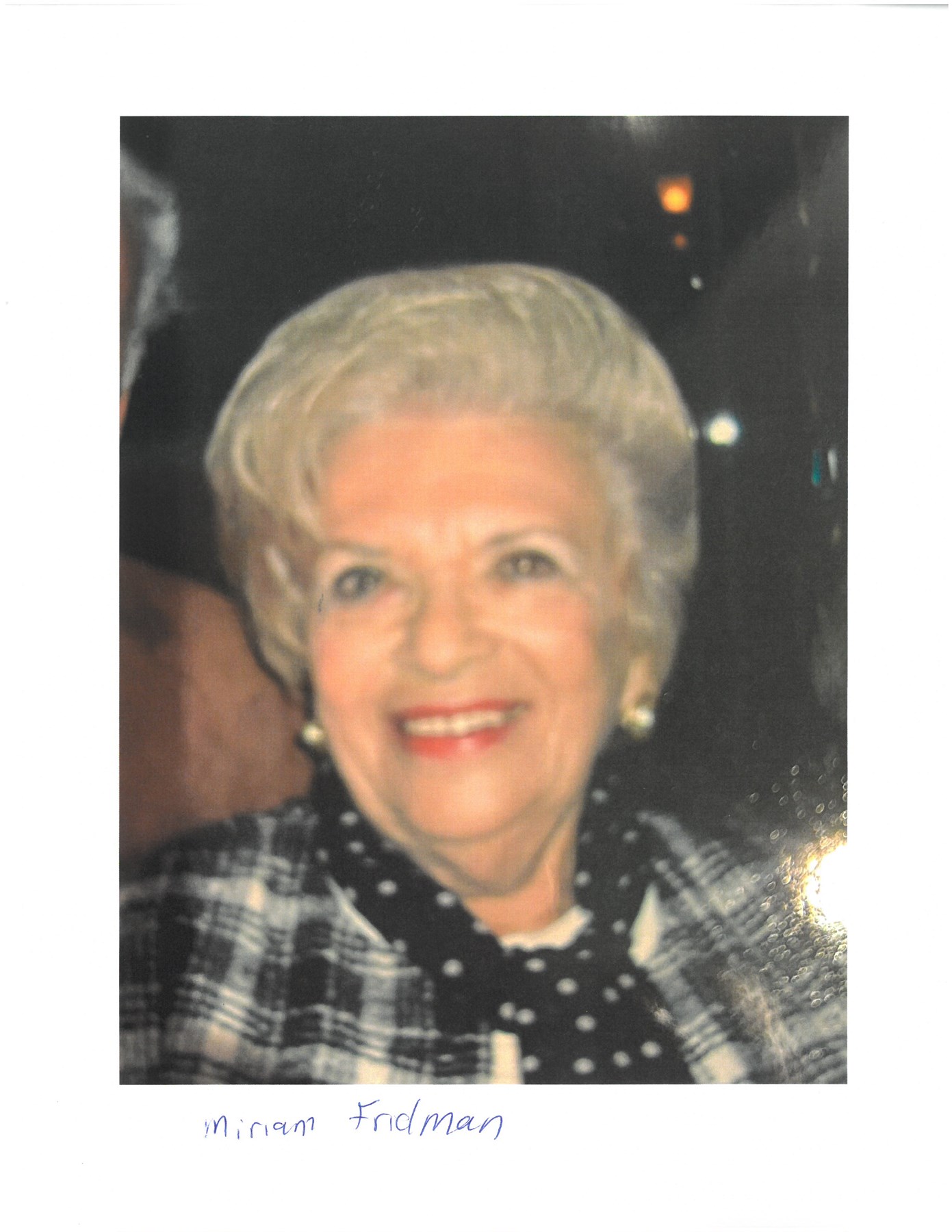 Miriam Fridman Obituary - North Lauderdale, FL